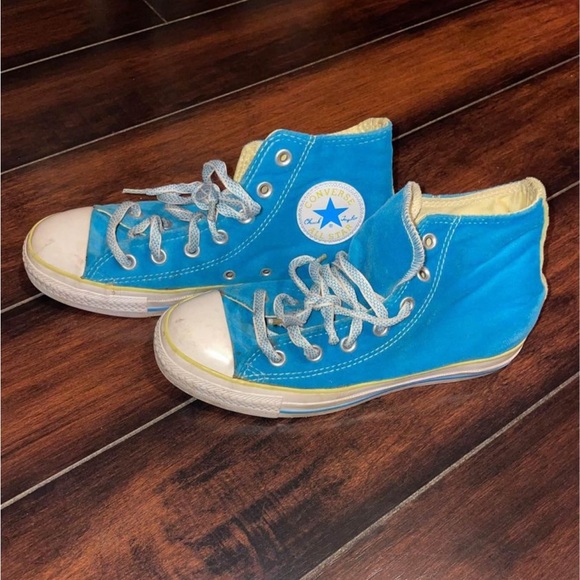 Converse | Shoes | Aqua All Star Converse High Top Sneakers | Poshmark